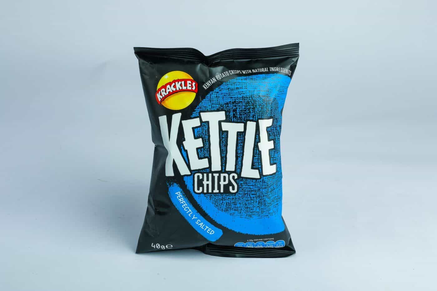 Krackles Kettle Cooked Perfectly Salted Flavour Chips - 40g - Greenspoon