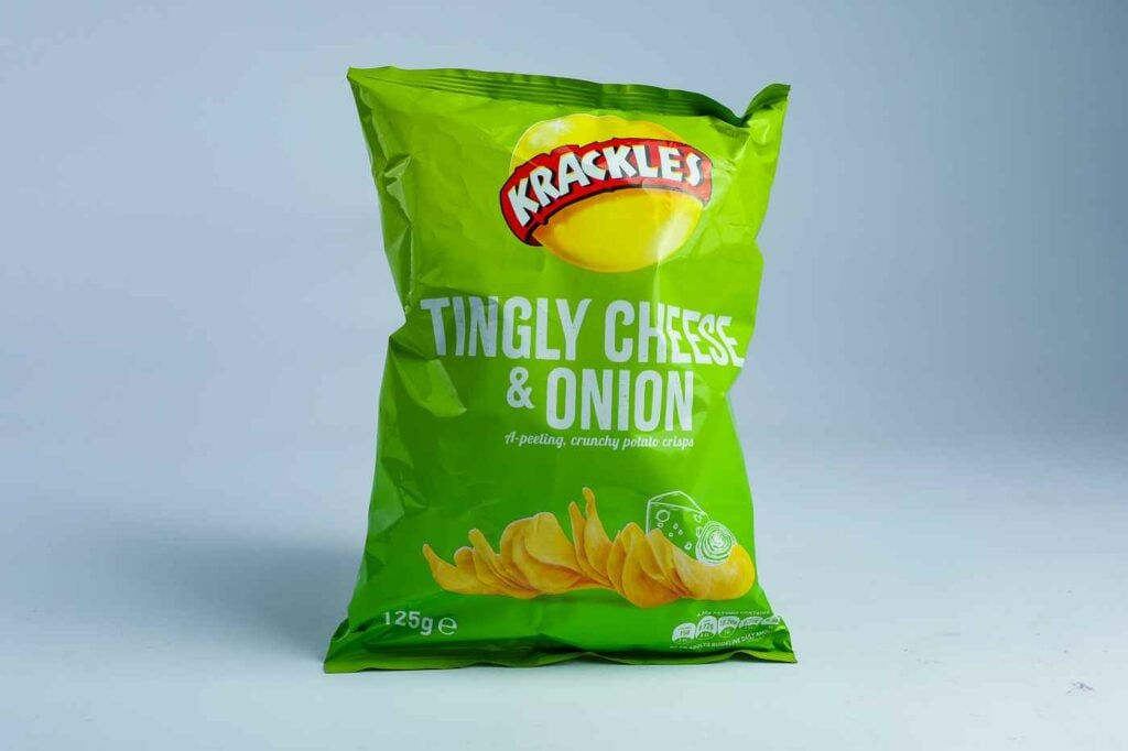 Krackles Tingly Cheese & Onion Flavour Crisps - Greenspoon