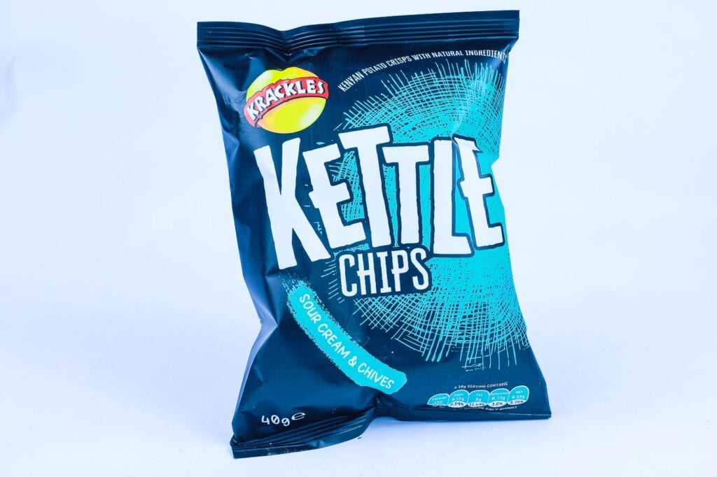 Krackles Kettle Cooked Sour Cream And Chives Flavour Chips - 40g ...