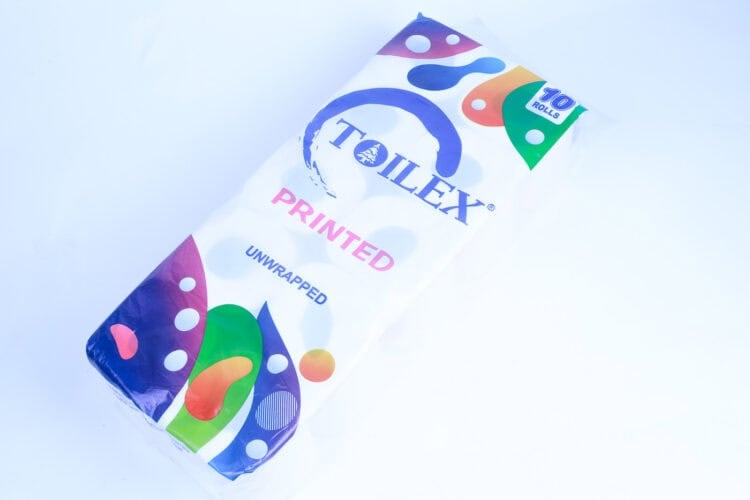 Toilex Blended Toilet Tissue Printed Pink - 10 Pack - Greenspoon