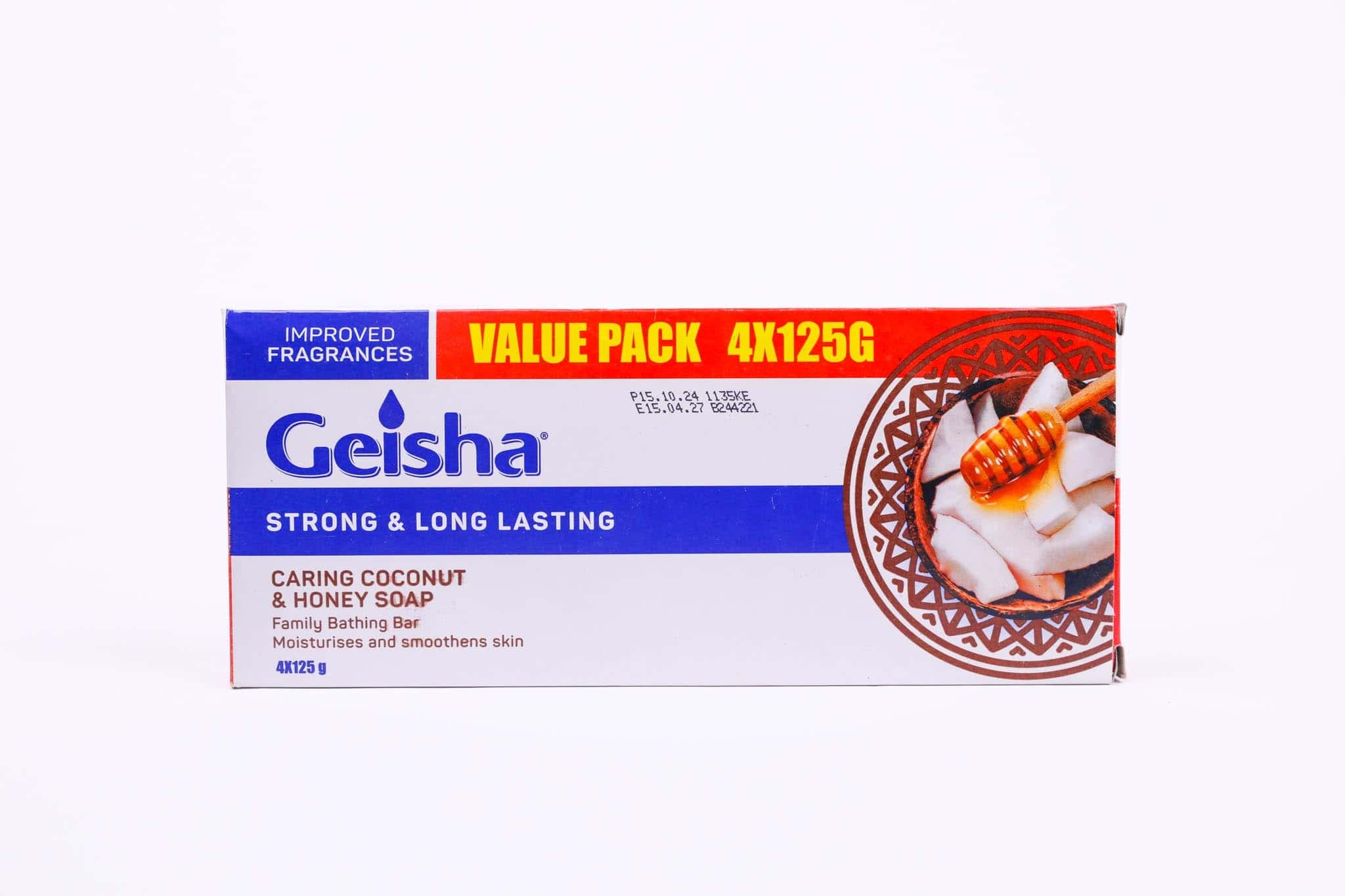Geisha Coconut Milk & Honey Soap 125g - 4 Packets - Greenspoon