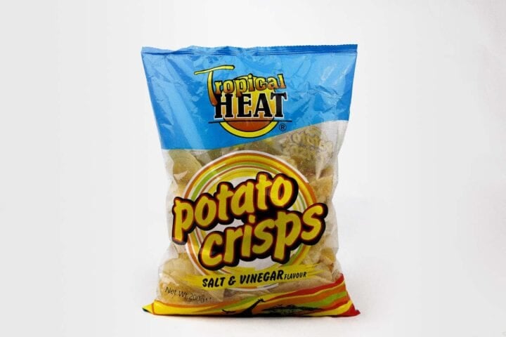 Tropical Heat Salt & Vinegar Potato Crisps - Greenspoon