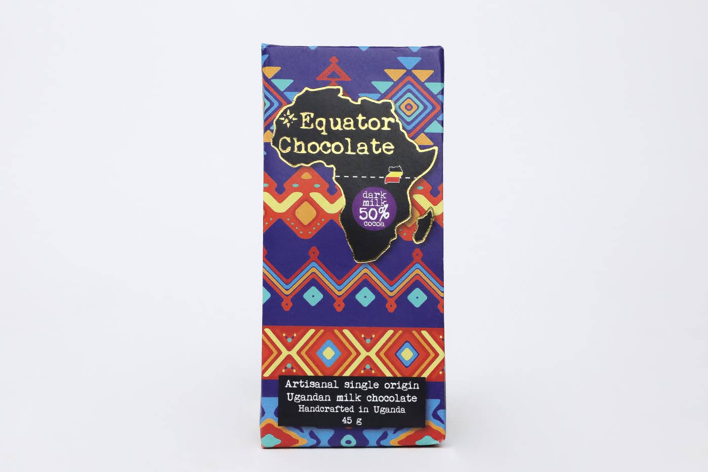 Equator Chocolate 50% Dark Milk Chocolate Bar - 45g - Greenspoon