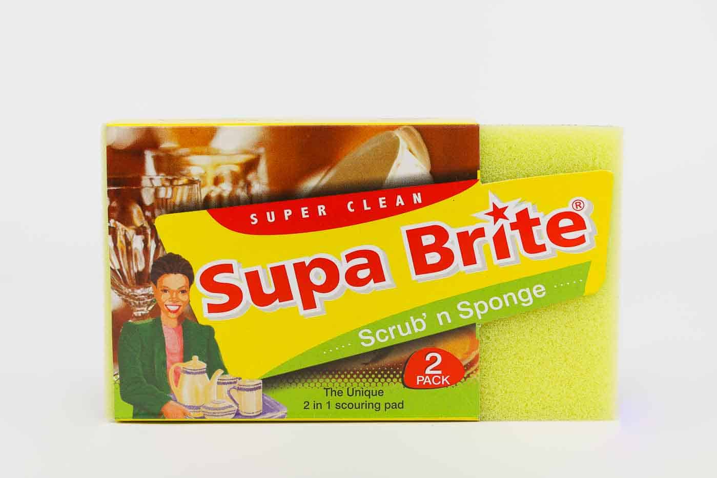 Supa Brite Scrub & Sponge - 2 Pack - Greenspoon