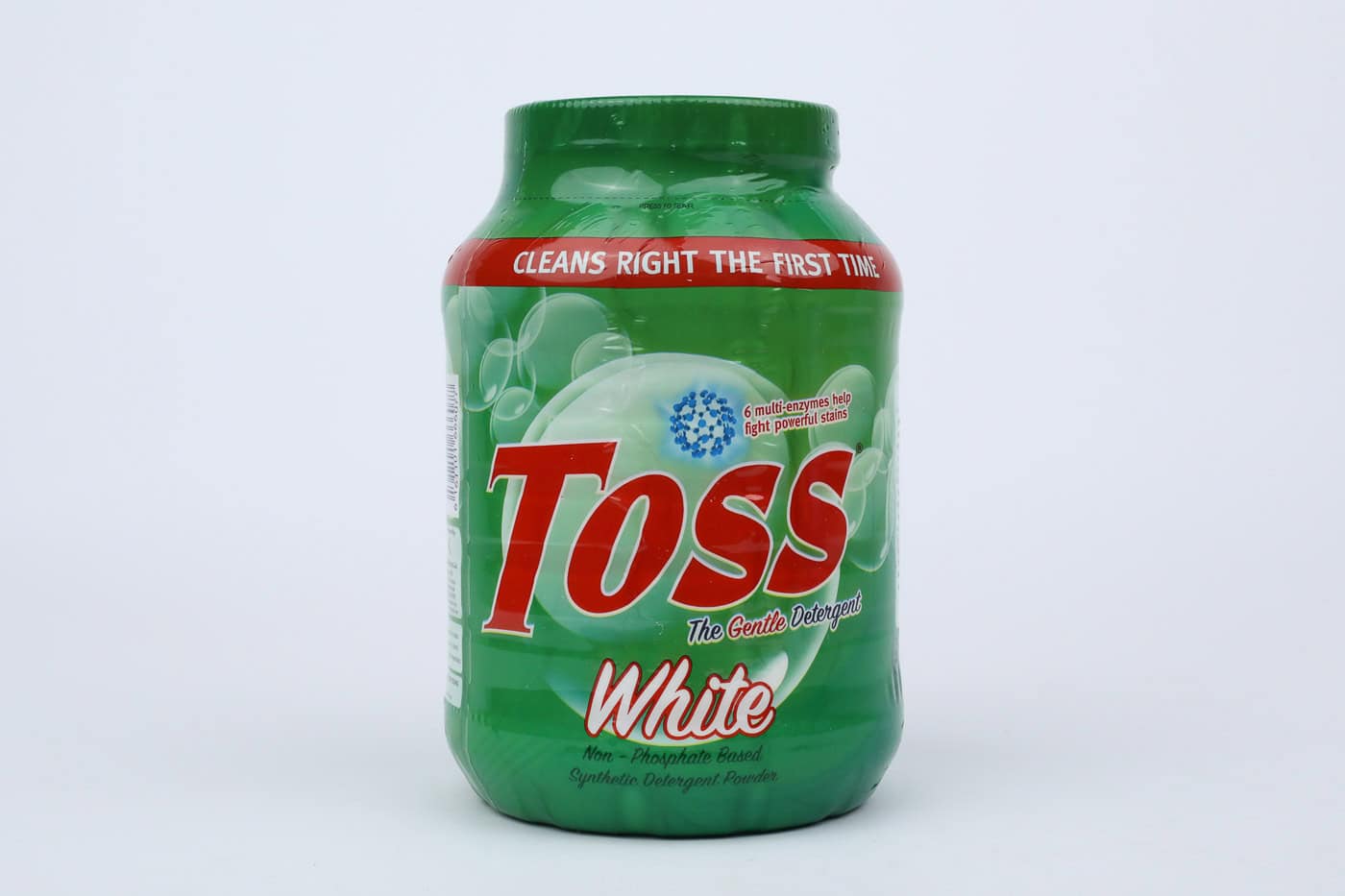 Toss White Washing Powder Jar - Greenspoon
