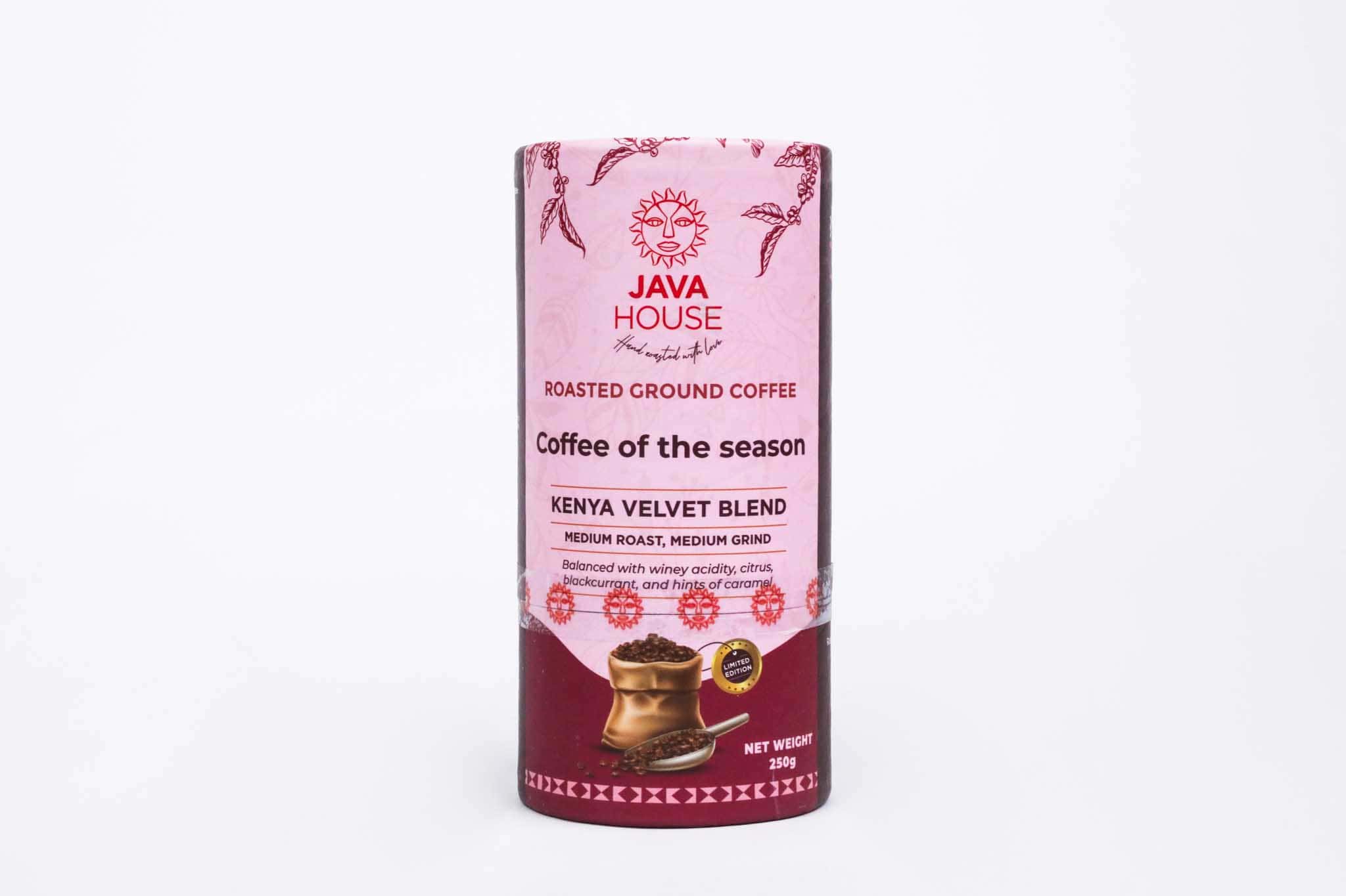 Java House Kenya Velvet Blend (Medium Roast, Medium Grind) - 250g ...
