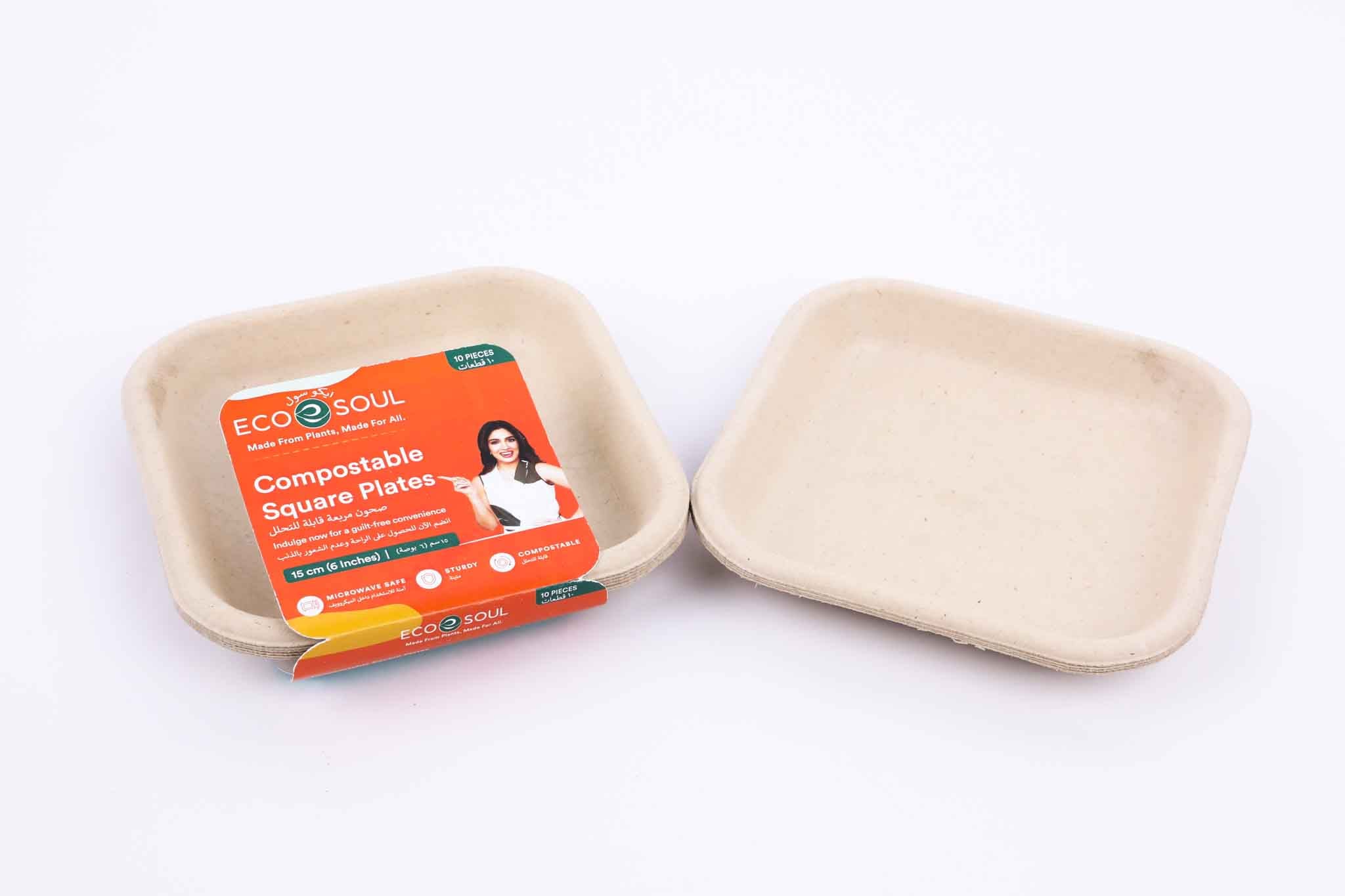 Ecosoul Compostable Bagasse Plates & Bowls - Greenspoon