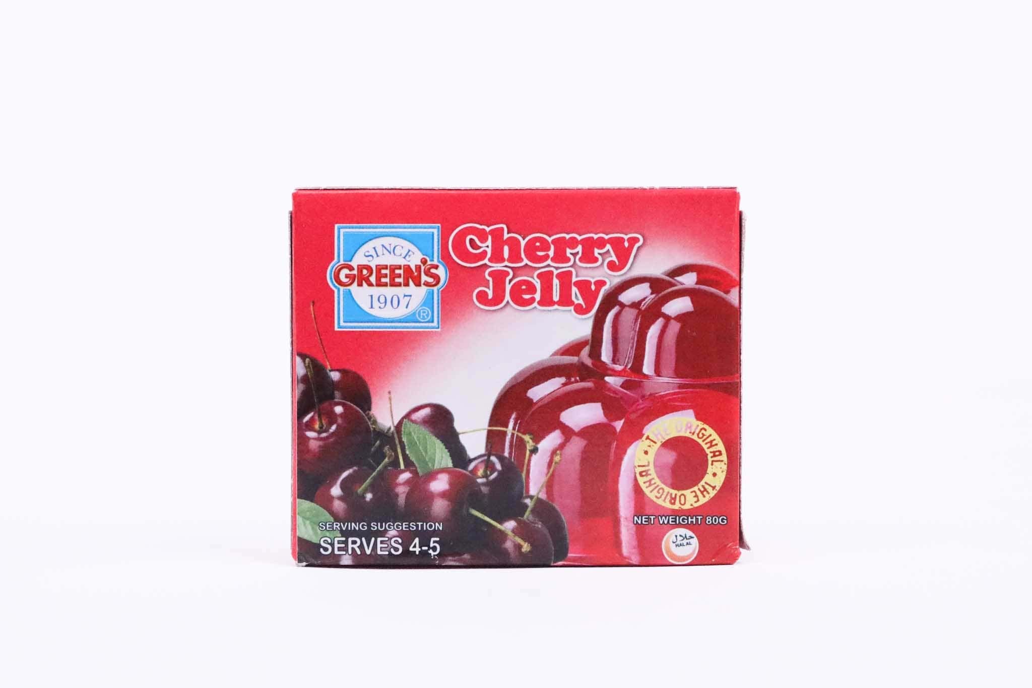 Greens Jelly Cherry - 80g - Greenspoon