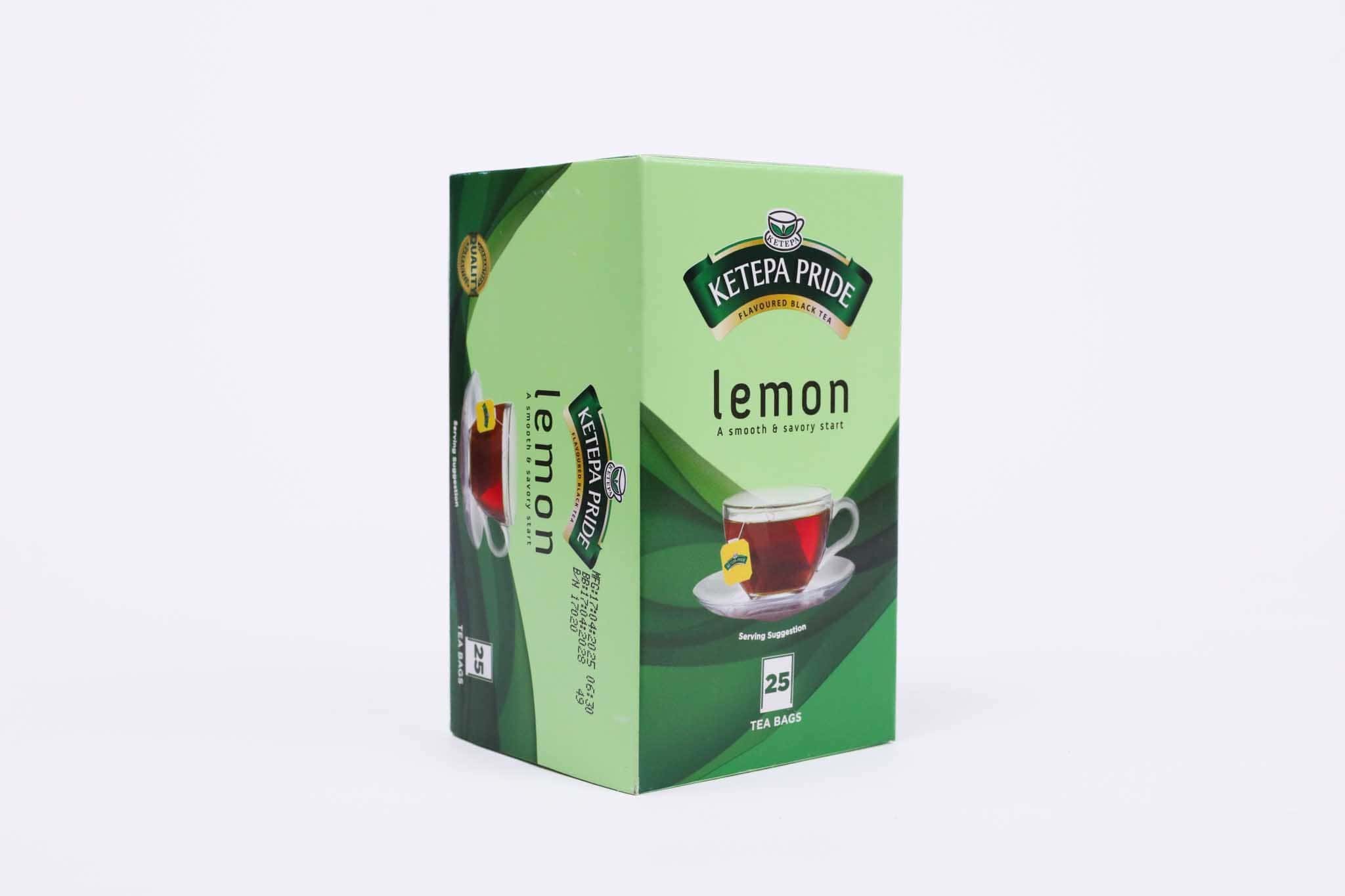 Ketepa Flavoured Lemon Tea Bags (Handy Enveloped Tagged) - 25 Pieces ...