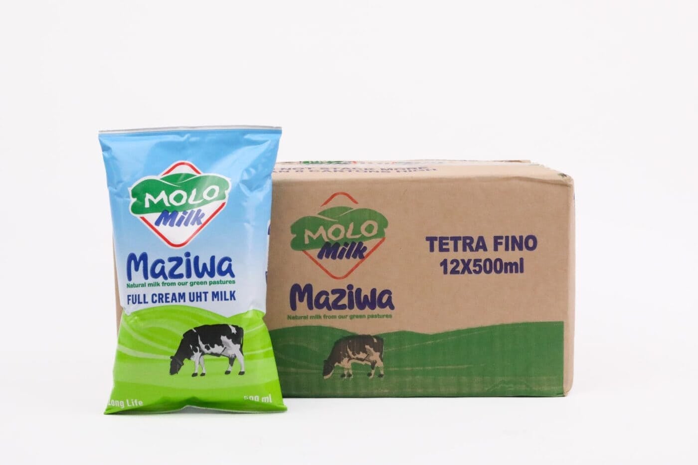 Molo Milk Full Cream UHT Milk - 12 Pieces (Carton) 500ml - Greenspoon